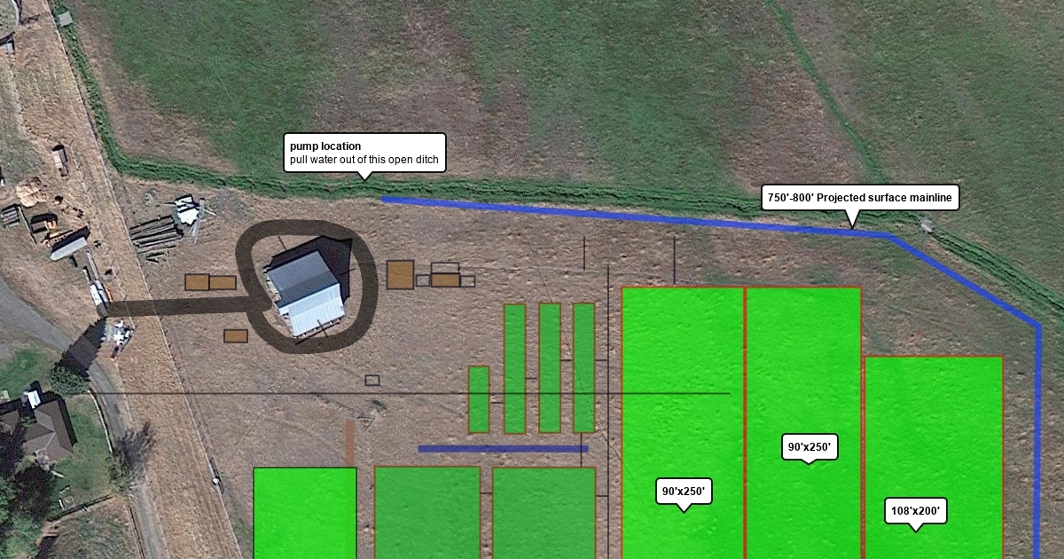 Farm Layout by barn : Scribble Maps