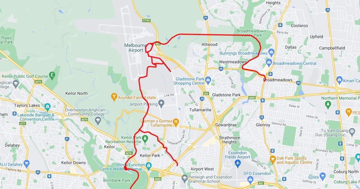 Melbourne Airport Link : Scribble Maps