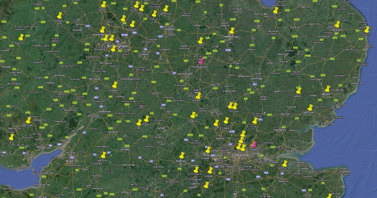 Mens Customer Map : Scribble Maps