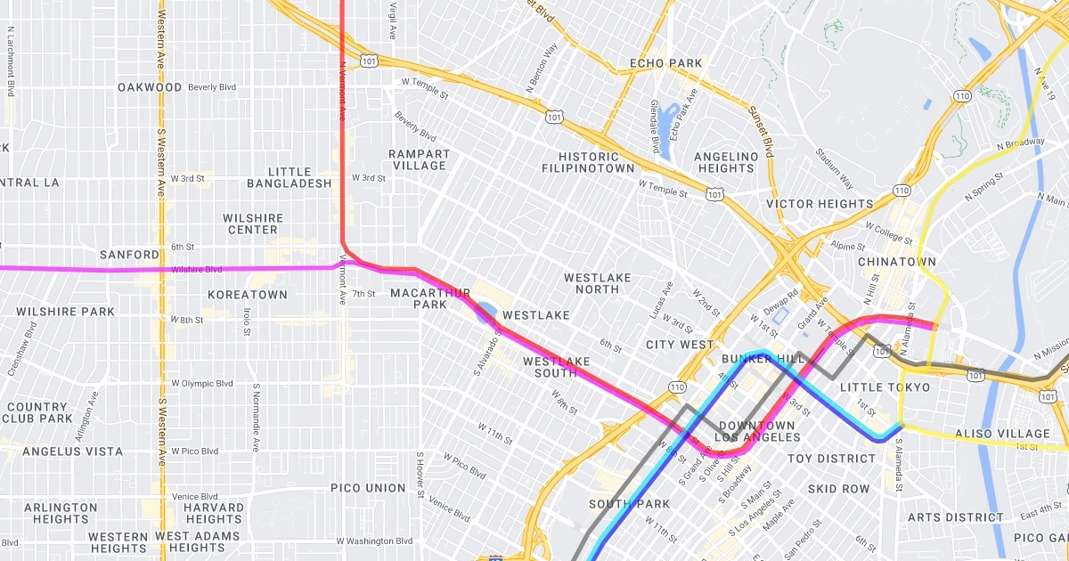 Metro Rail Map : Scribble Maps