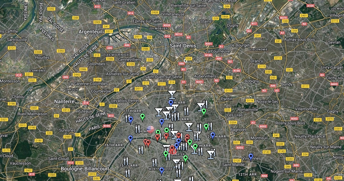 Paris for Visitors : Scribble Maps
