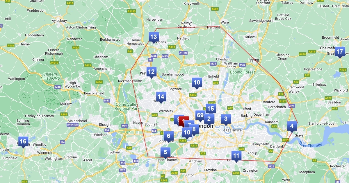 Miniso London : Scribble Maps