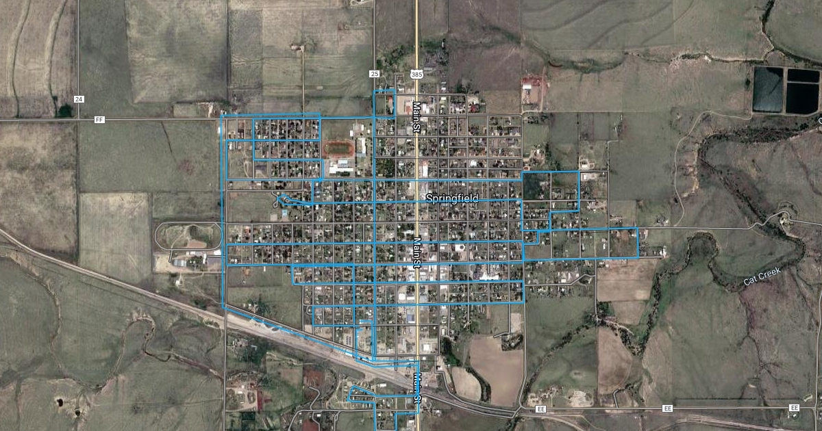 Mosquito spray route : Scribble Maps
