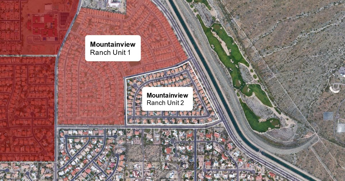 Mountain View Ranch Unit 2 at Raintree Area MAP : Scribble Maps