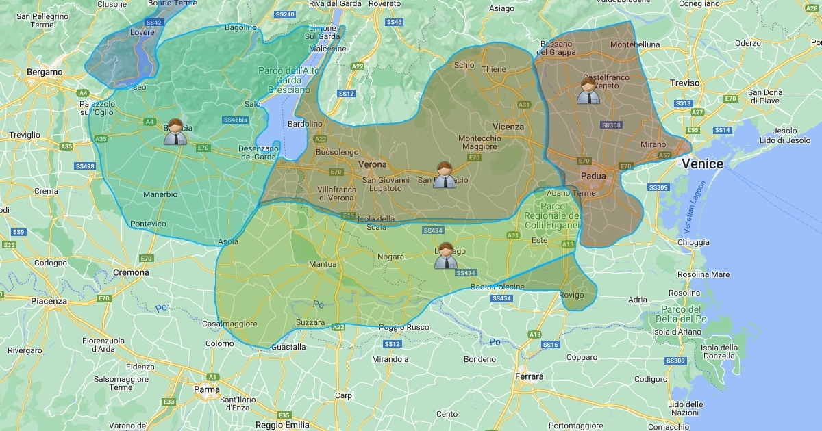 Copertura Territorio : Scribble Maps