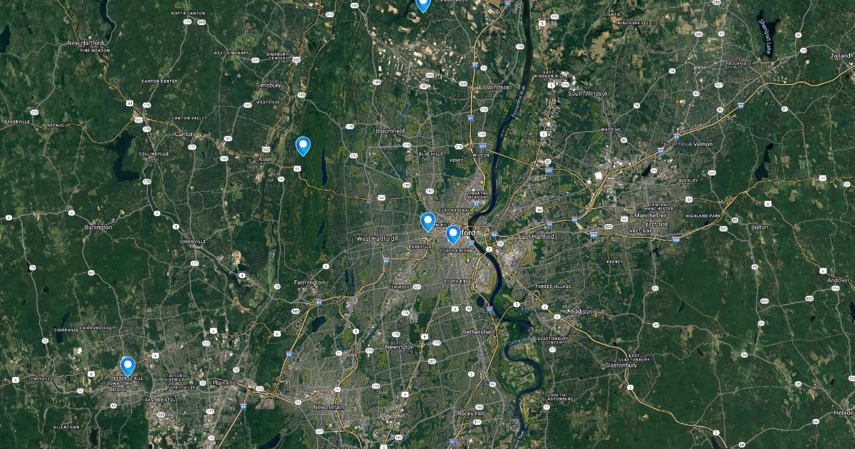 connecticut map : Scribble Maps