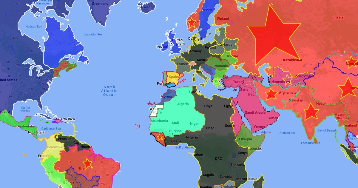 Triple cod war : Scribble Maps