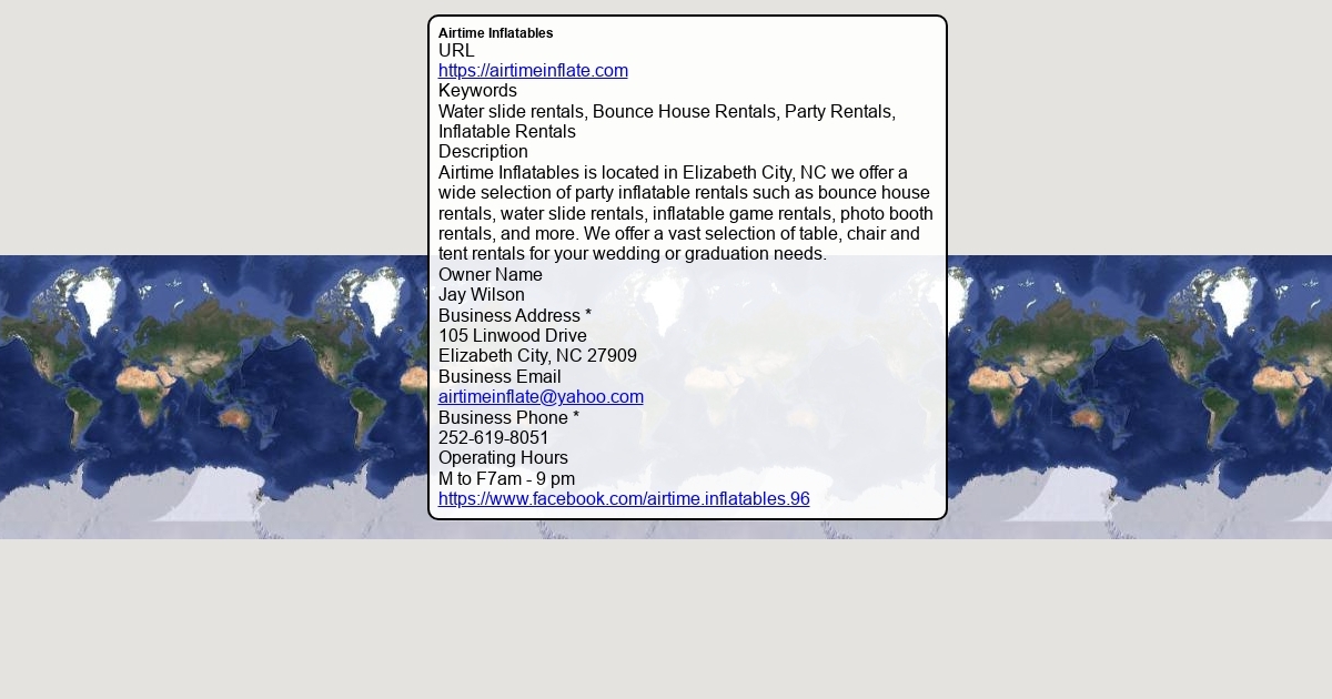 Airtime Inflatables : Scribble Maps