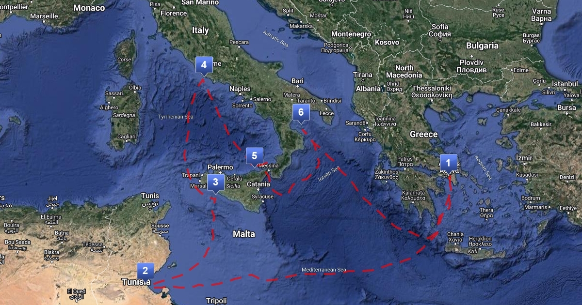 Greece Cruise : Scribble Maps