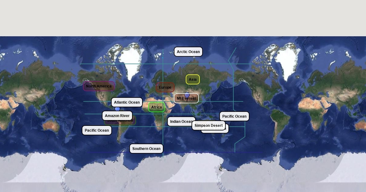 Map of the World : Scribble Maps