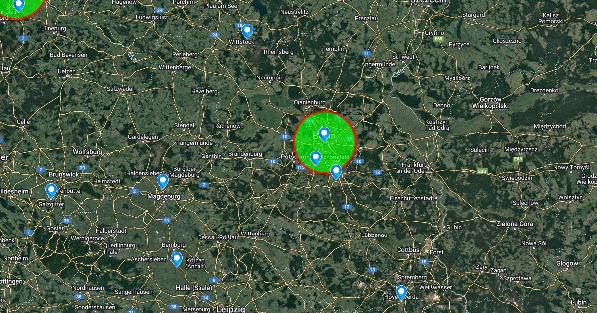 Auswertung Standorte Aldi : Scribble Maps