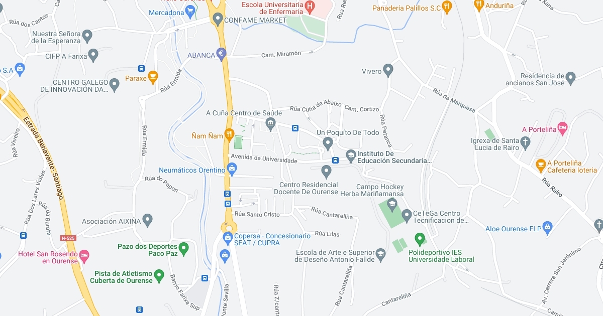 Mapa de Ourense : Scribble Maps