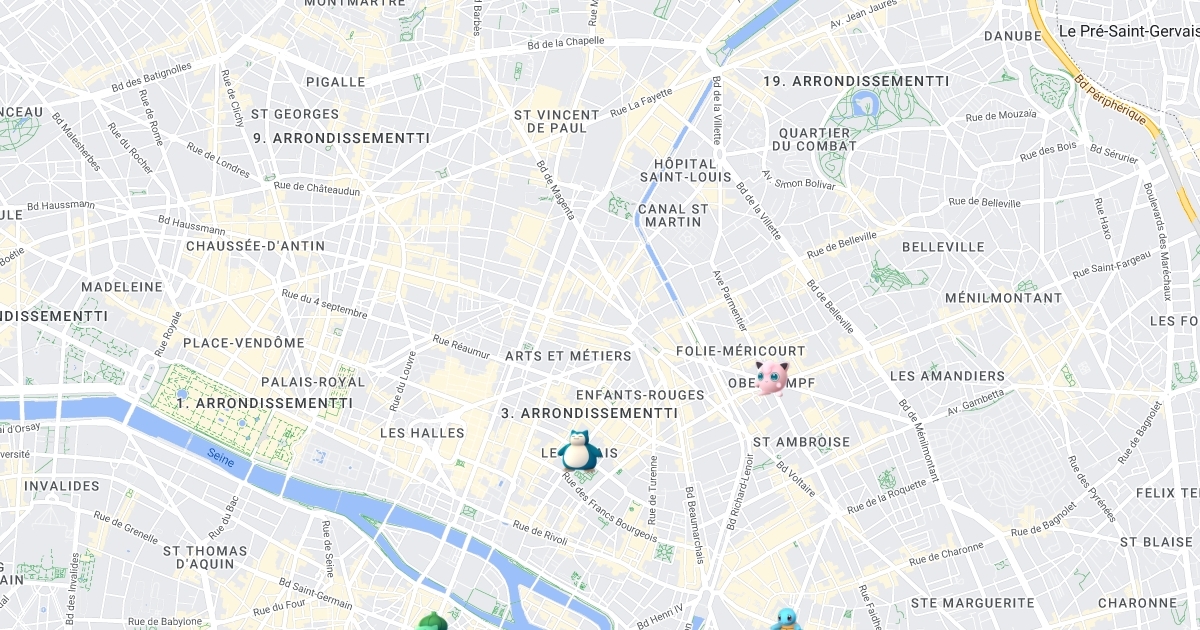 Paris nightlife areas : Scribble Maps