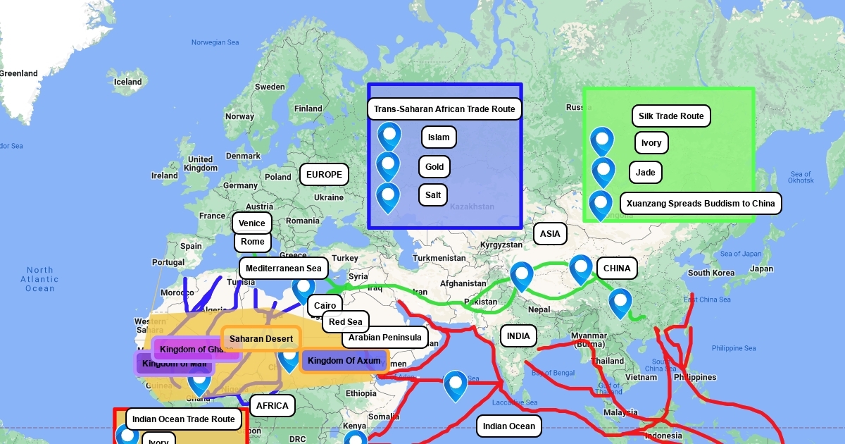 Medieval Trade Routes : Scribble Maps