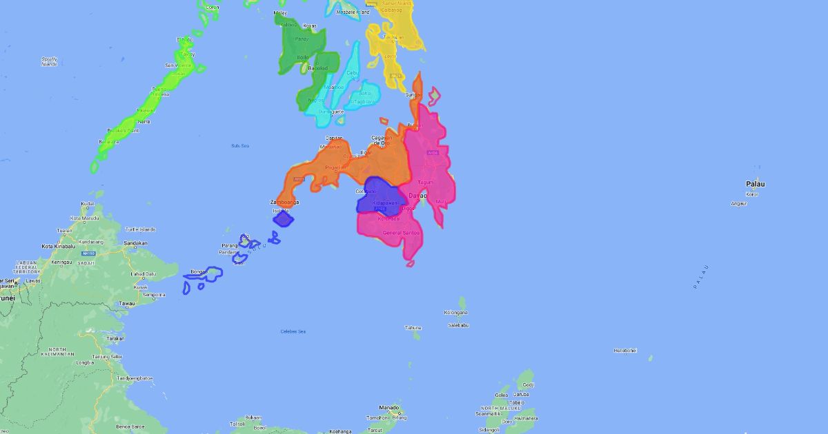 Philippine Regions : Scribble Maps