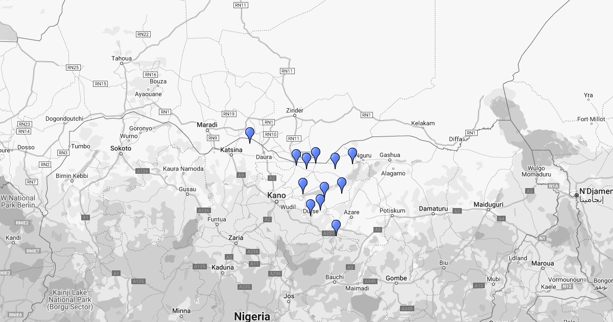 Pilot Jigawa : Scribble Maps
