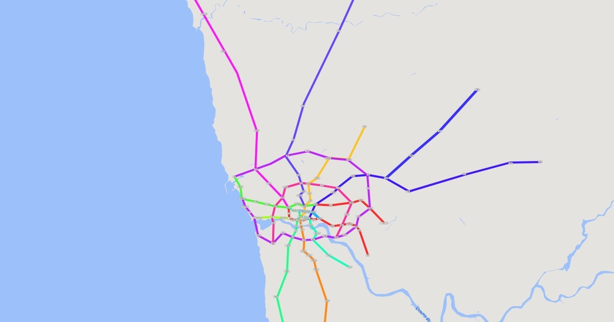 Porto metro : Scribble Maps