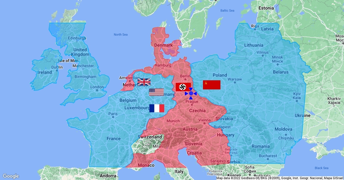 Map of Germany WWII : Scribble Maps