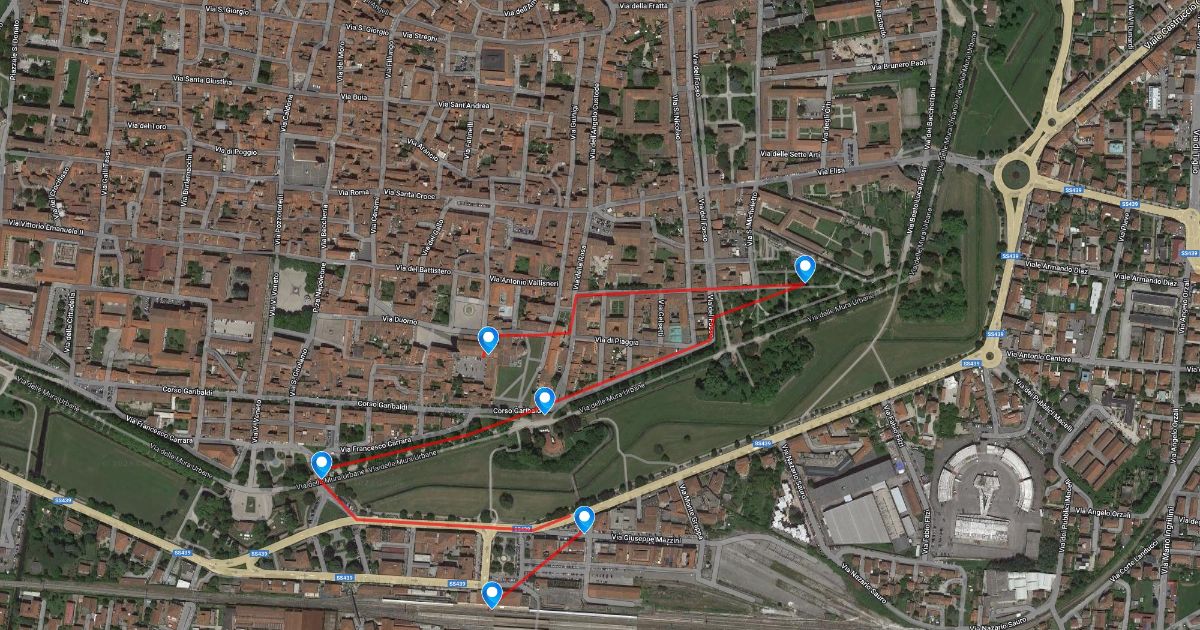 Prova itinerario : Scribble Maps