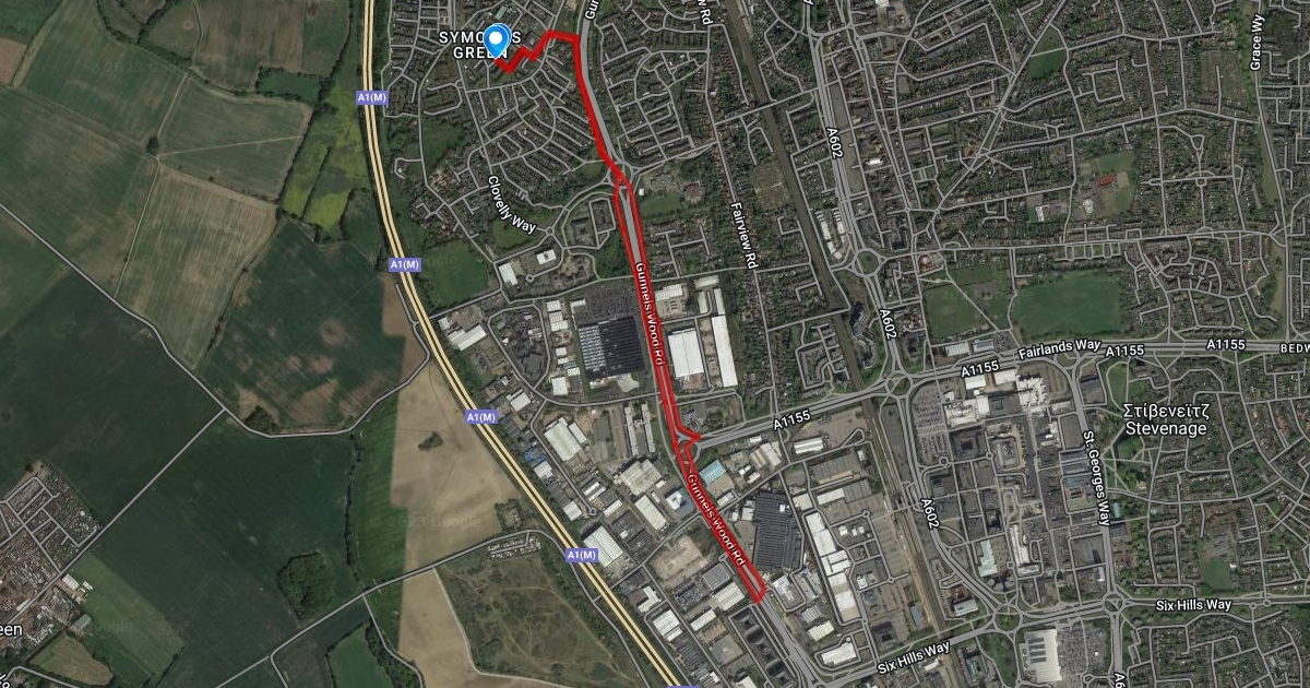 Evening run : Scribble Maps