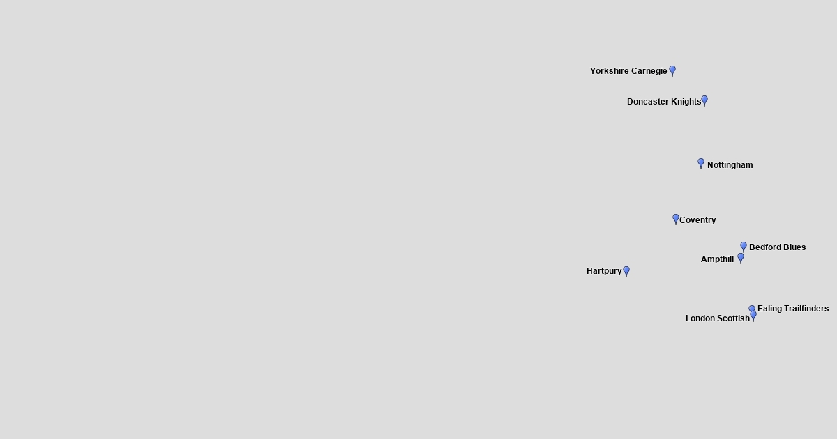 2019-20 RFU Championship : Scribble Maps