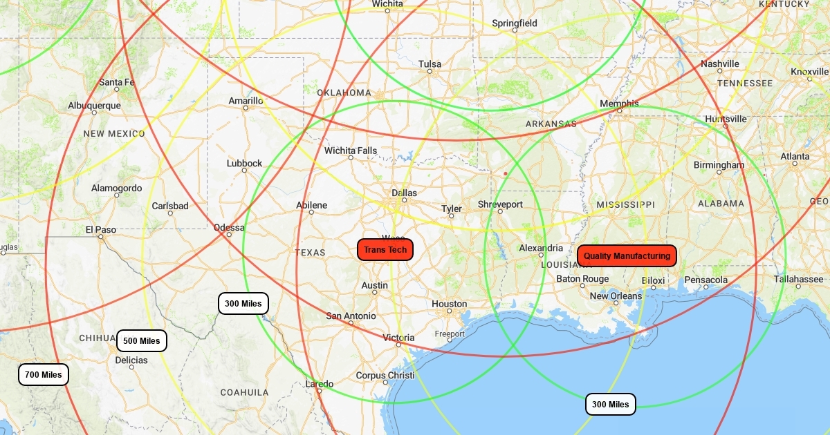 QM Radius Map : Scribble Maps