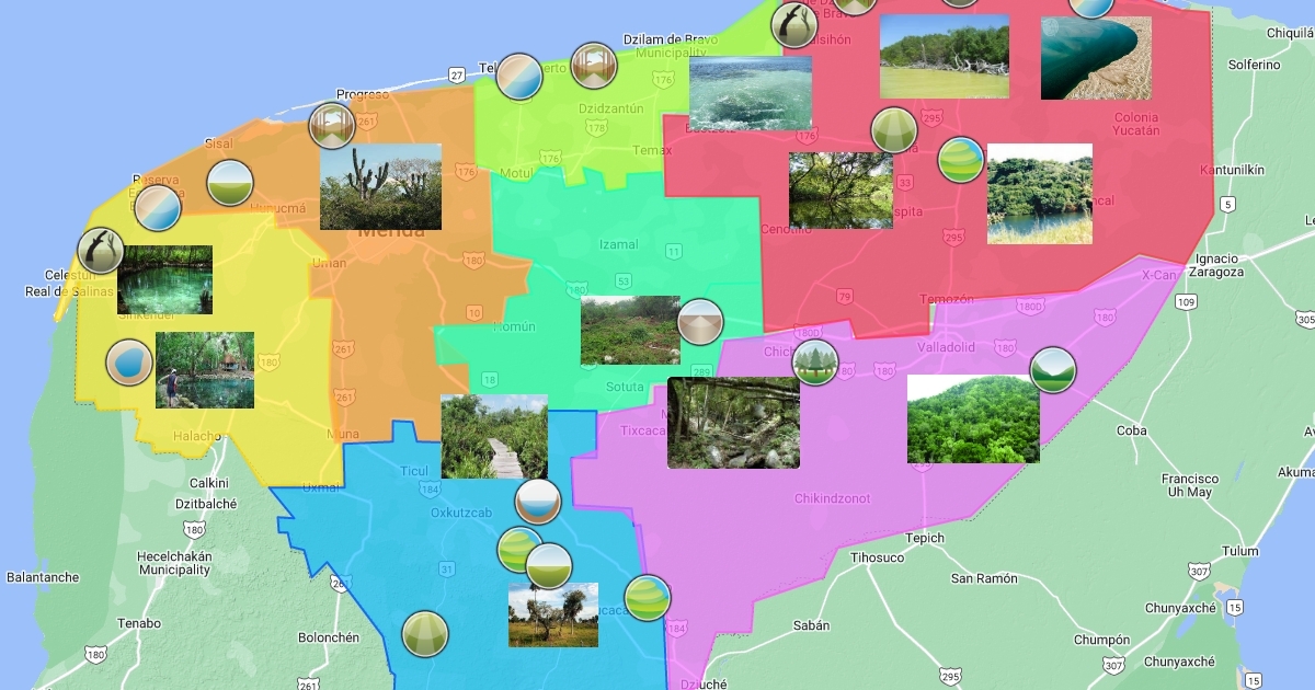 Zonas terrestres. : Scribble Maps