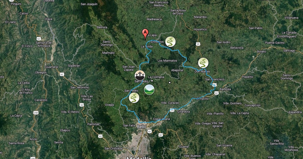 RUTA DE LA LECHE : Scribble Maps