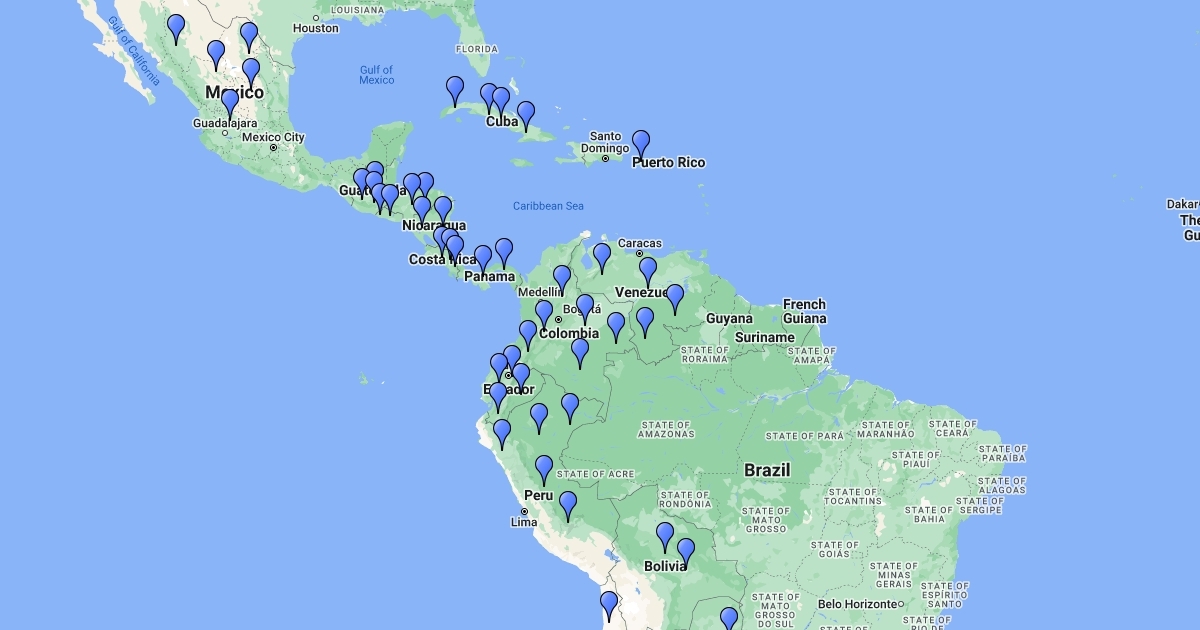 Recorrido al mundo : Scribble Maps