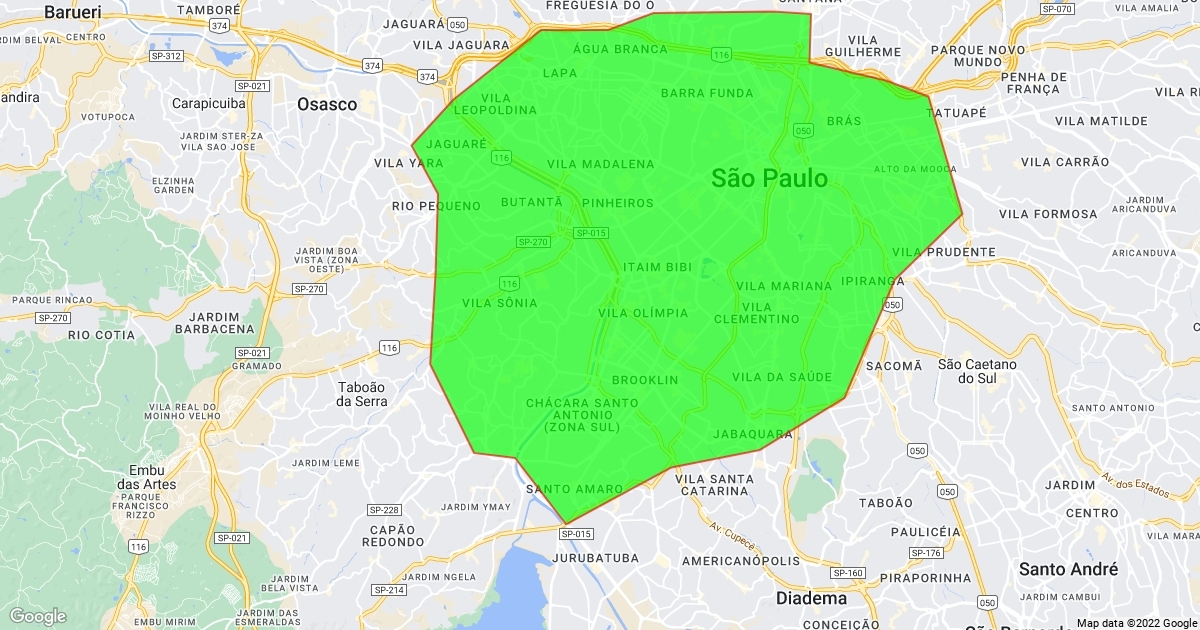 Regioes Emporio Fasano : Scribble Maps
