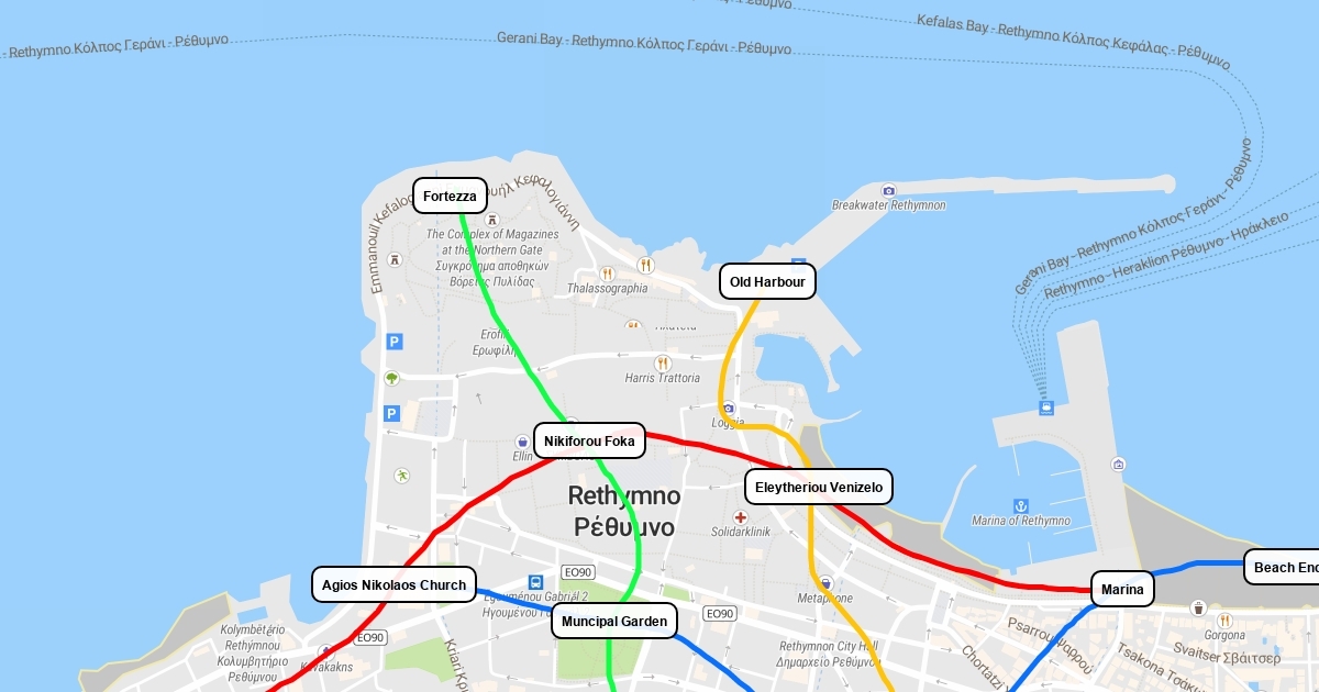 Rethymnon Metro : Scribble Maps