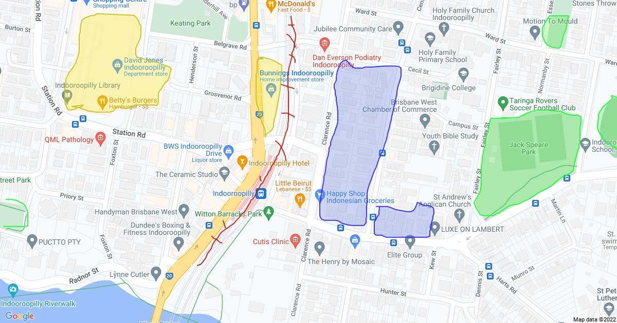 Land Use Map Indooroopilly : Scribble Maps