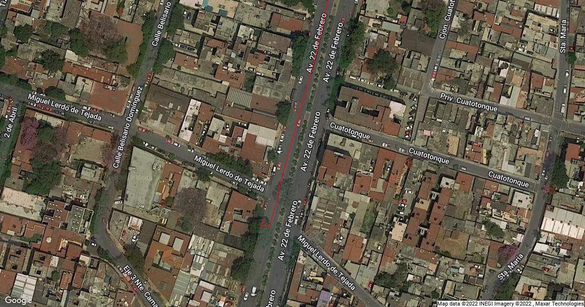 croquis de casa a escuela : Scribble Maps