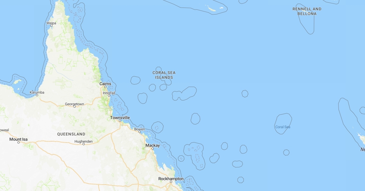 A map of ocean features : Scribble Maps