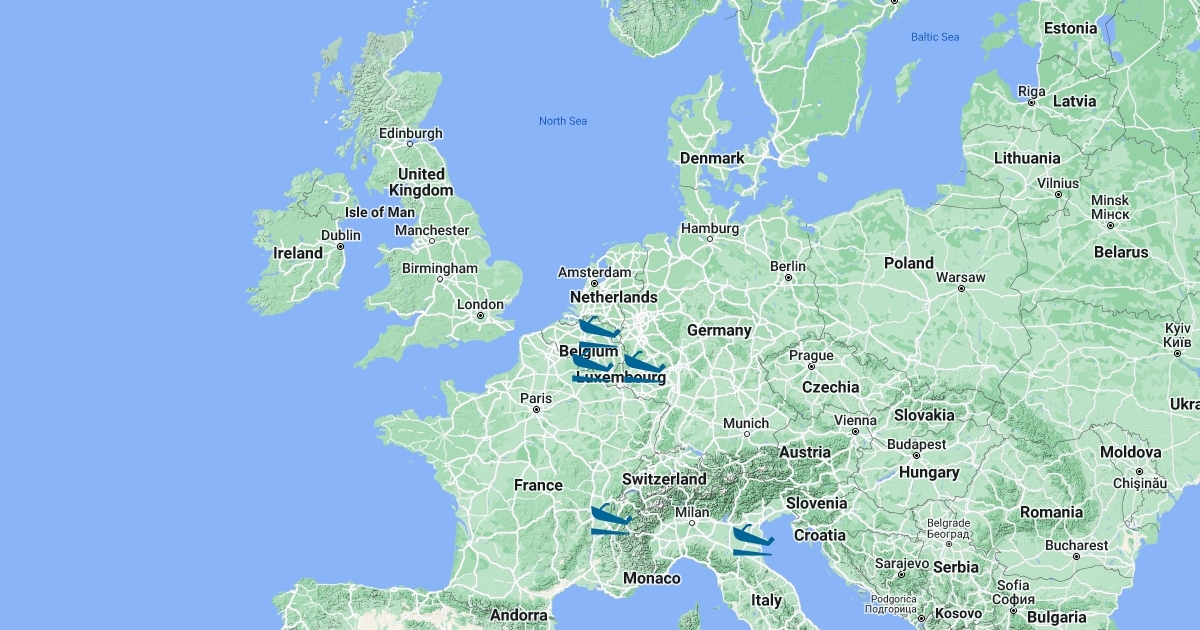 Rutas fluviales : Scribble Maps