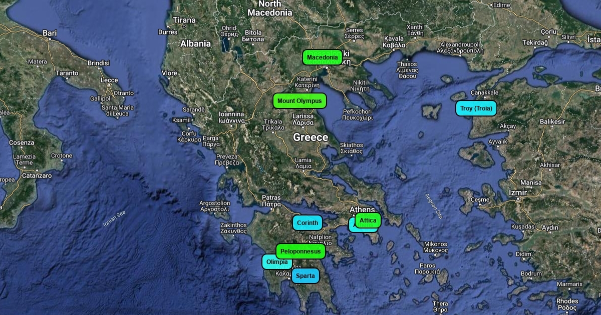 Greece interactive map : Scribble Maps
