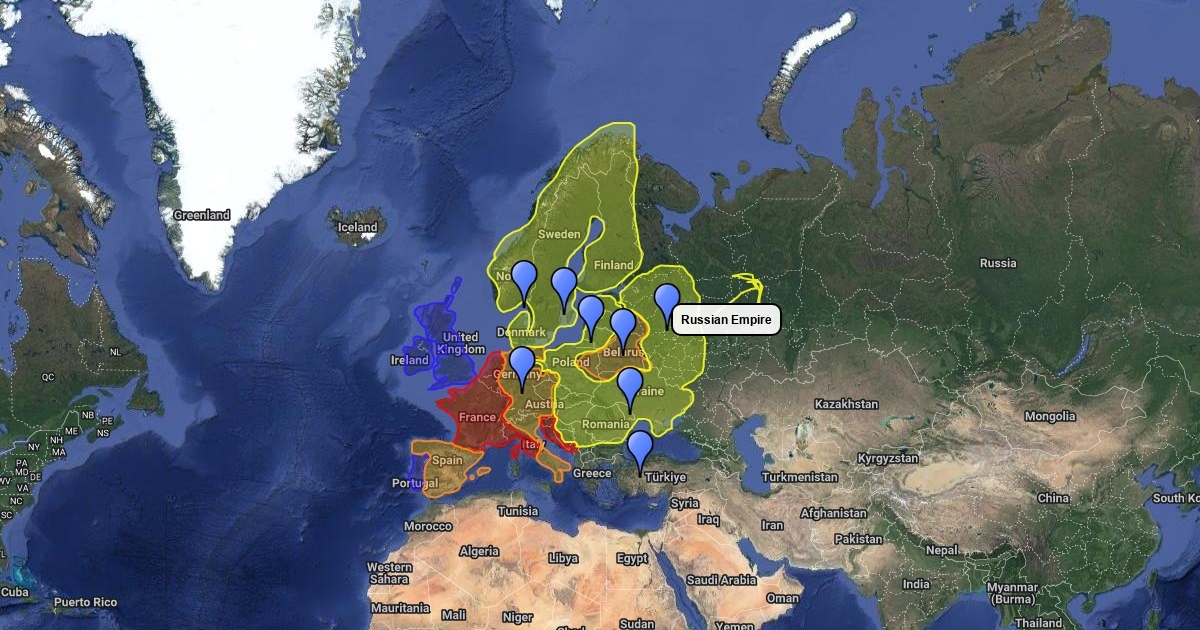 Napoleon's Europe : Scribble Maps