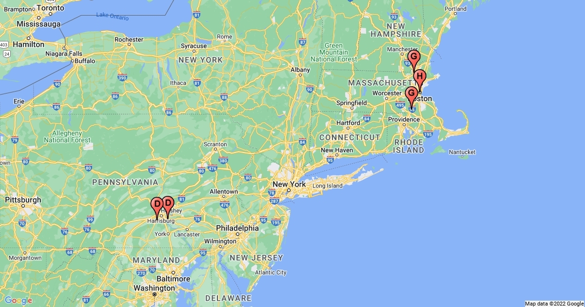 NAM Locations : Scribble Maps