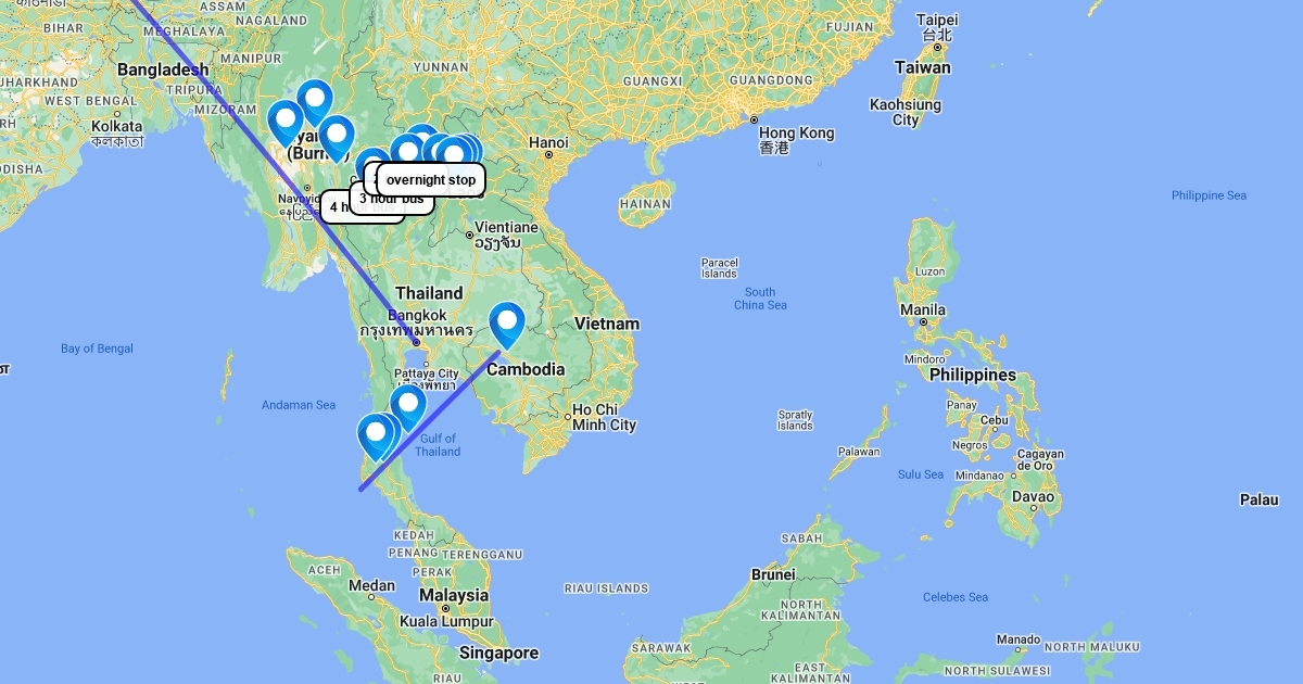 SE Asia Planning : Scribble Maps