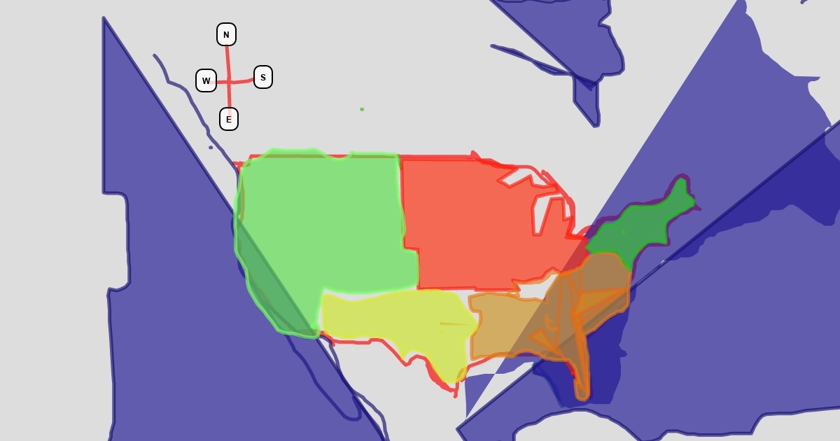 4th Grade Map Regions : Scribble Maps