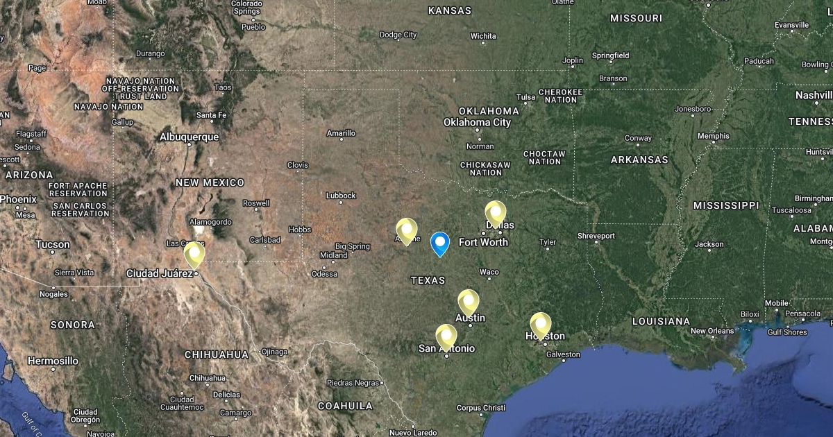 Hillsborough TX VITX23 Locations Map : Scribble Maps