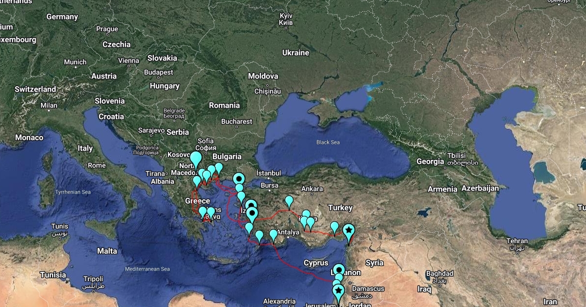 Paul's Journey III : Scribble Maps
