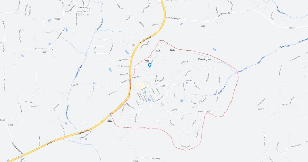Fearrington Village Boundaries : Scribble Maps