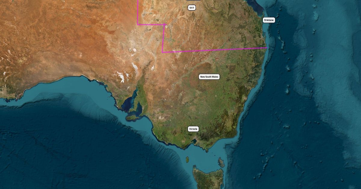 Map of Queensland : Scribble Maps