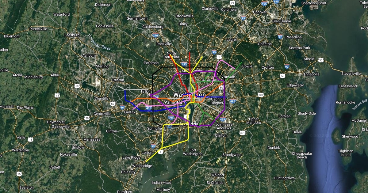 Metro Map Schematic : Scribble Maps