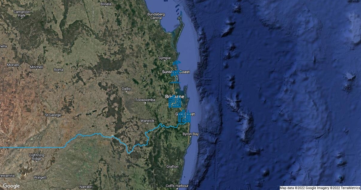 Map of Queensland : Scribble Maps