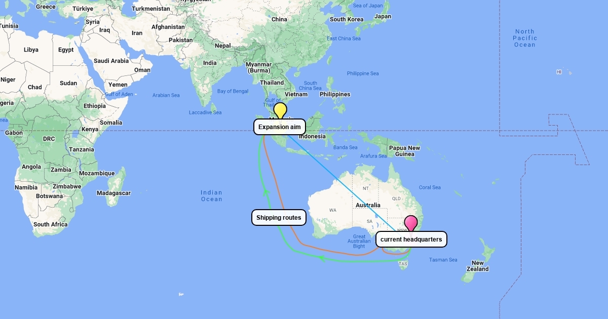 Business expansion Map : Scribble Maps