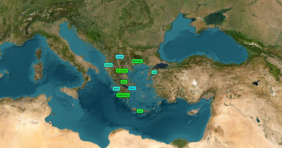 Ancient Greese : Scribble Maps