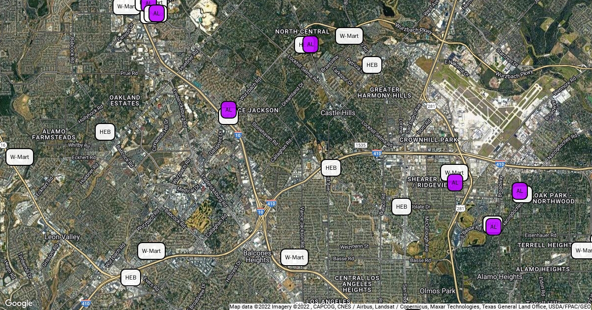 AL Map of Bird Food Sellers : Scribble Maps