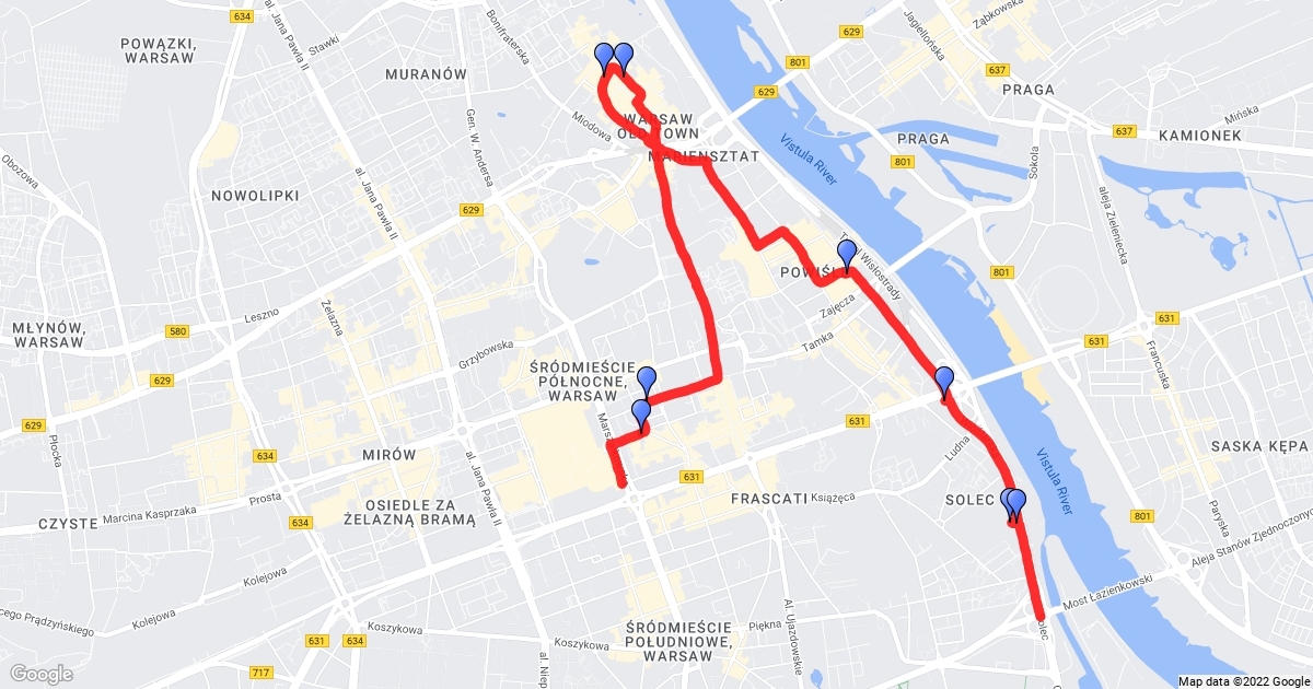 Urodziny walk : Scribble Maps